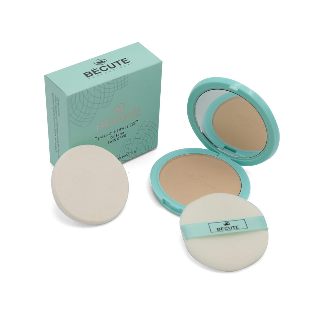 Becute Cosmetics Hello Flawless Twin Cake #BC-01 Light Beige – Becute ...